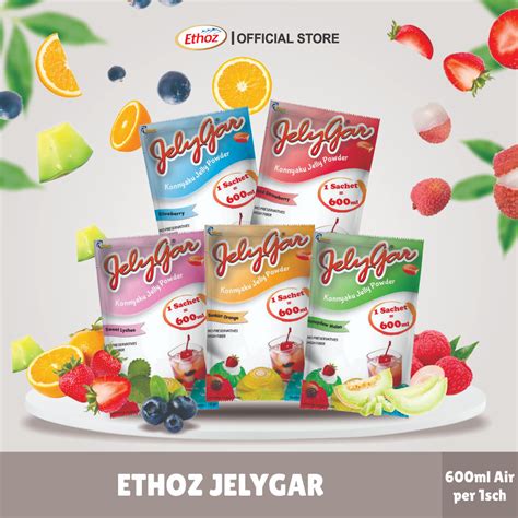Jual Ethoz Jelygar Jelly And Agar Bubuk Powder 2 Pcs Shopee Indonesia