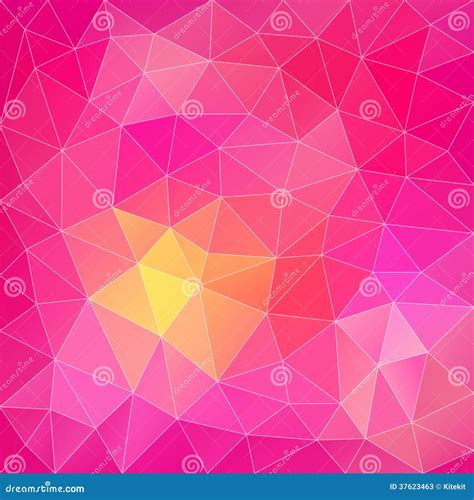 Pink Abstract Polygonal Background Stock Vector Illustration Of Ornament Graphic 37623463