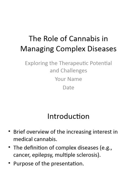 Cannabis Managing Complex Diseases Pdf