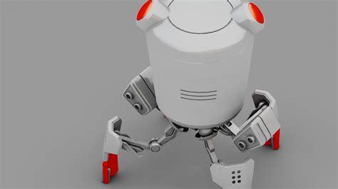 Villain Bot Rigged Animated Characer Blender Market