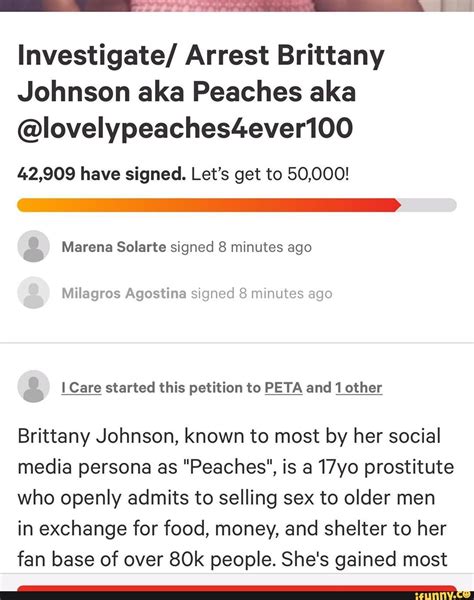 Investigate Arrest Brittany Johnson Aka Peaches Aka
