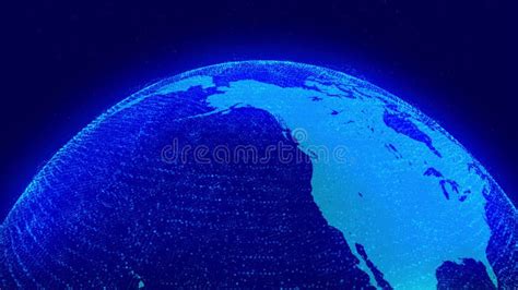 Abstract High Tech Earth Globe Animation With Seamless Loop Stock Video Video Of Planetary