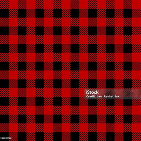 레드 럼버잭 검은 색 목재 잭 격자 무늬에 대한 매끄러운 패턴 플란넬 셔츠 천에 대한 배경 버팔로 텍스처 프린트 재킷 냅킨용 체크 무늬 벡터 빨강에 대한 스톡 벡터 아트 및