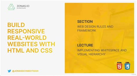 082 Implementing Whitespace And Visual Hierarchy Of Html Css Html