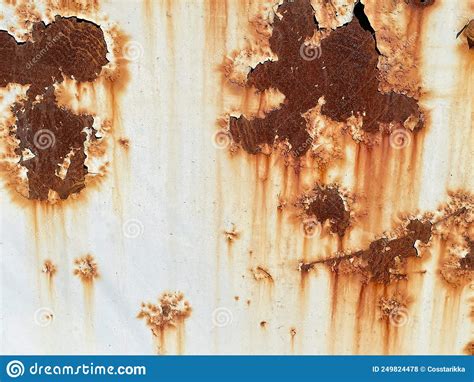 Wall With Rust Texture Design Material Stock Photo Image Of Distressed Corroded