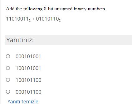Solved Add the following 8-bit unsigned binary numbers. | Chegg.com