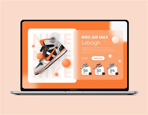 nike website ui design on behance