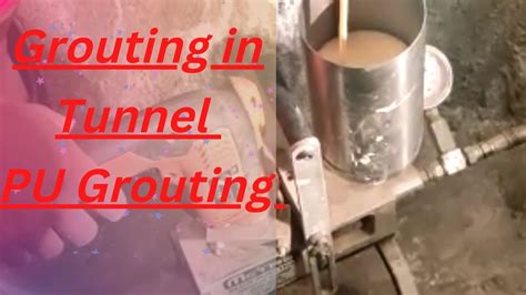 Grouting In Tunnel Pu Grouting Youtube