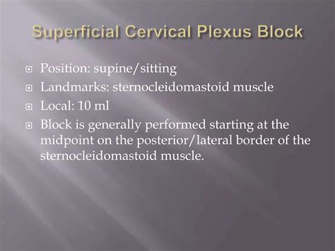 25820 Cervical Plexus Block 1pptx