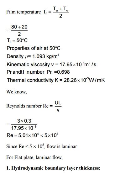 Solved Problems Heat And Mass Transfer Convection