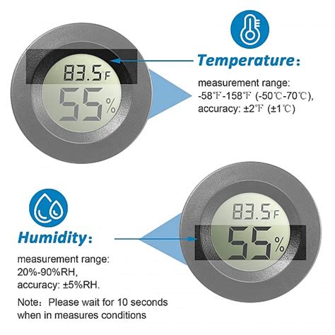 Round Electronic Thermometer And Hygrometer