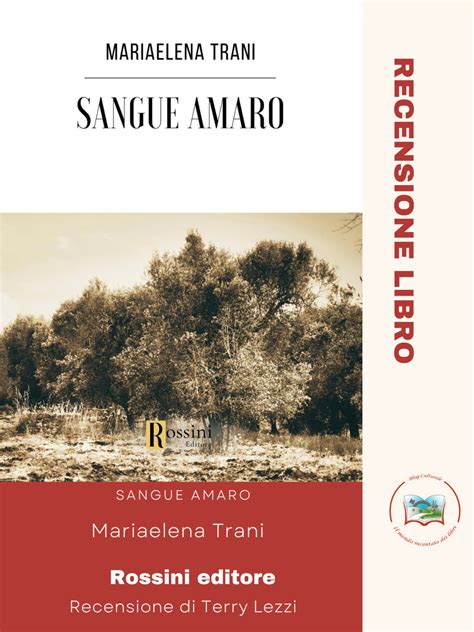 Sangue Amaro Mariaelena Trani
