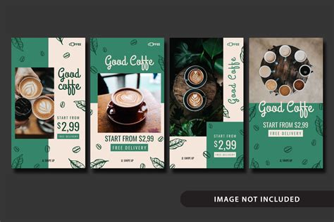 Coffee Shop Social Media Story Template Free Download Instagram
