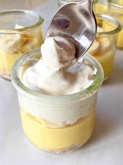 Mini Banana Pudding Cups Happy Simple Living
