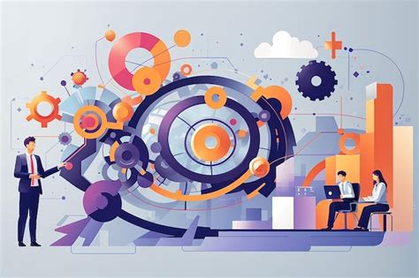 Premium Ai Image Team Collaboration Concept Reporting Charts Development Analysis Workflow