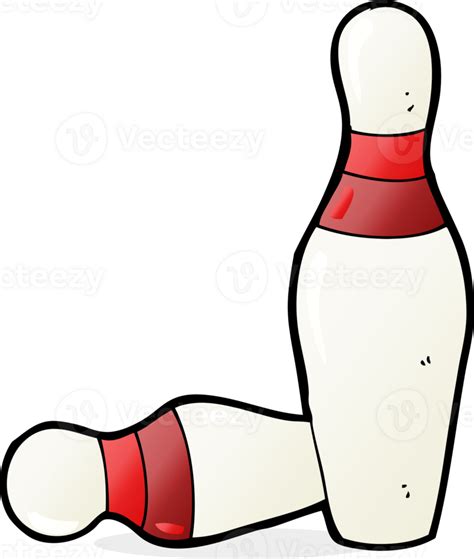 Cartoon Ten Pin Bowling Skittles 45154201 Png
