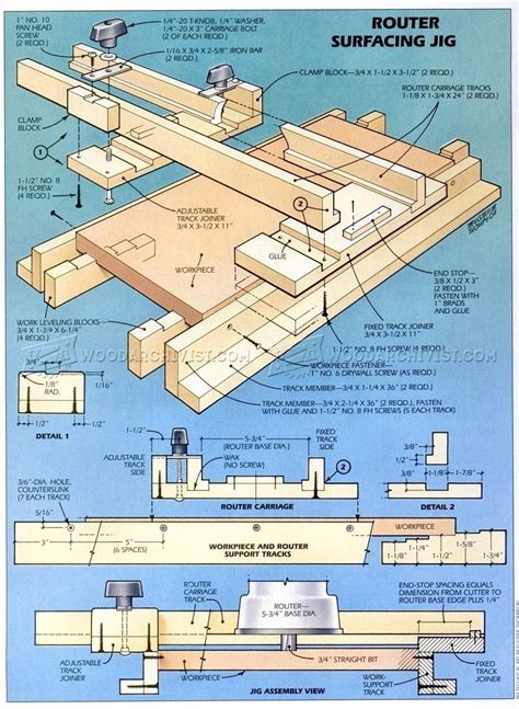 Router Surfacing Jig • Woodarchivist