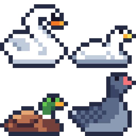 Waterfowl Sprites By Lowich