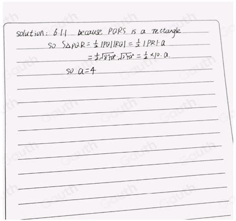 Solved In The Diagram Below Pqrs Is A Rectangle With Vertices P 4 0