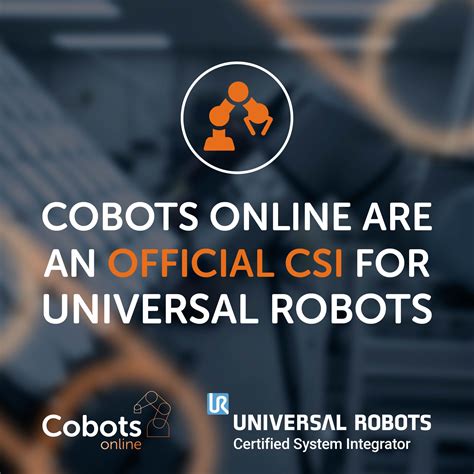 Cobots Online Named As A Certified System Integrator For Universal Robots