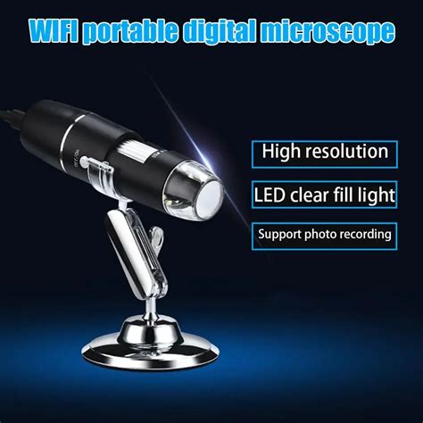 Microscope numérique 1000X 1600X Wifi USB caméra loupe pour Android