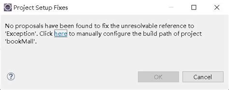 no proposals have been found to fix the unresolvable reference to