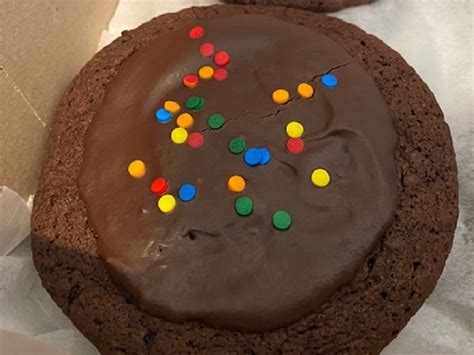 Copycat Crumbl Cosmic Brownie Cookies Chocolate Ganache Bright