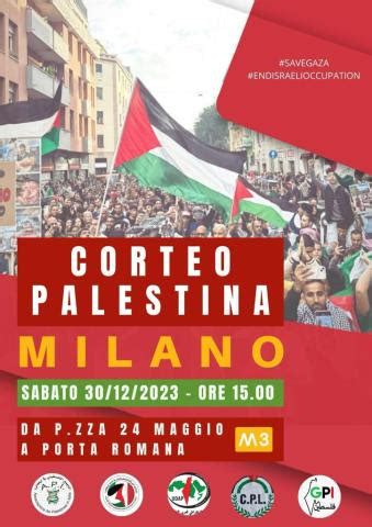 Milano Manifestazione contro la normalità del genocidio palestinese