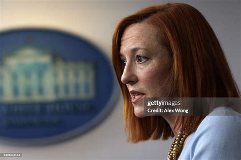 White House Press Secretary Jen Psaki Speaks During A News Briefing