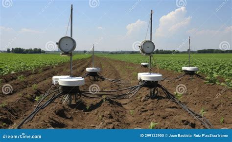 precision agriculture technology with solar powered sensors in field