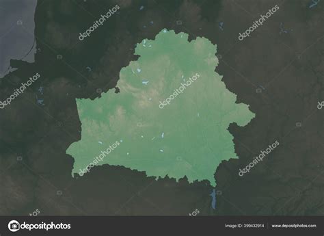 Shape Belarus Separated Desaturation Neighboring Areas Topographic