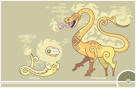 Cosmopoliturtle Pokemon Redesign Silicobra Sandaconda