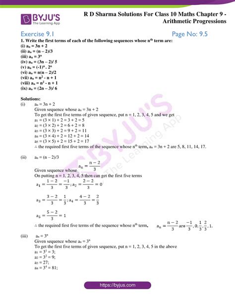 RD Sharma Solutions For Class 10 Maths Updated For 2023 24 Chapter 9