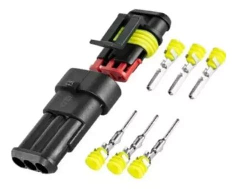 Conector Automotivo Vias Selado Prova D agua Peças Parcelamento sem juros