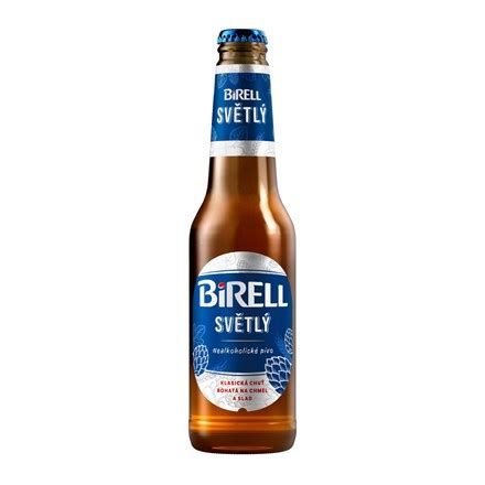 BIRELLl Světlý Pivo nealkoholické 24 x 330 ml vratná láhev ...
