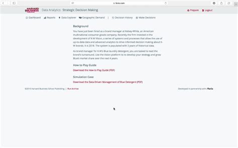 Data Analytics Simulation Strategic Decision Making Overview