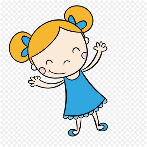 卡通手绘可爱的小女孩png图片素材下载图片编号yaroegvb 免抠素材网