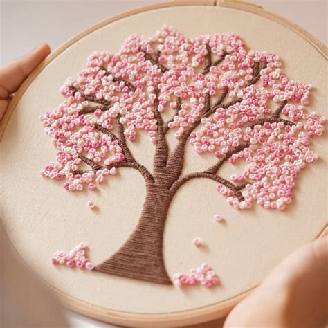 PDF Pattern Video Tutorial Tree Of Life Hand Embroidery Etsy