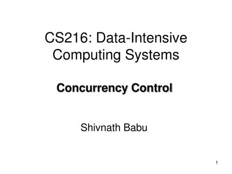 Ppt Cs216 Data Intensive Computing Systems Powerpoint Presentation