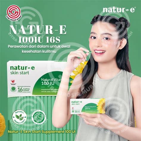 Jual Natur E Suplemen Soft Capsule Skin Start Natural 100 Iu 16s Suplemen Kesehatan White
