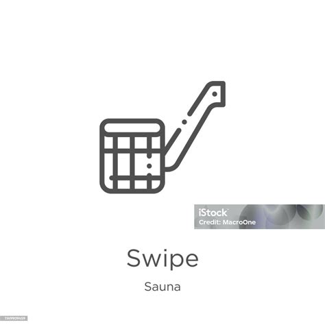 사우나 컬렉션에서 슬쩍 아이콘 벡터 얇은 선 슬쩍 개요 아이콘 벡터 일러스트 레이 션 웹 사이트 디자인 및 모바일 앱 개발을 위한 개요 얇은 라인 슬쩍 아이콘 방울에 대한