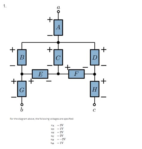 Solved Here Vab Indicates The Voltage Referenced From Node