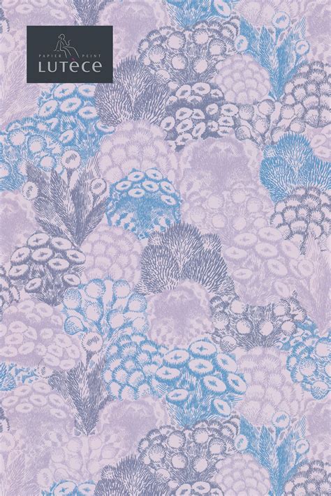 Papier Peint Motif Coraux Gris Lutèce Papier Peint