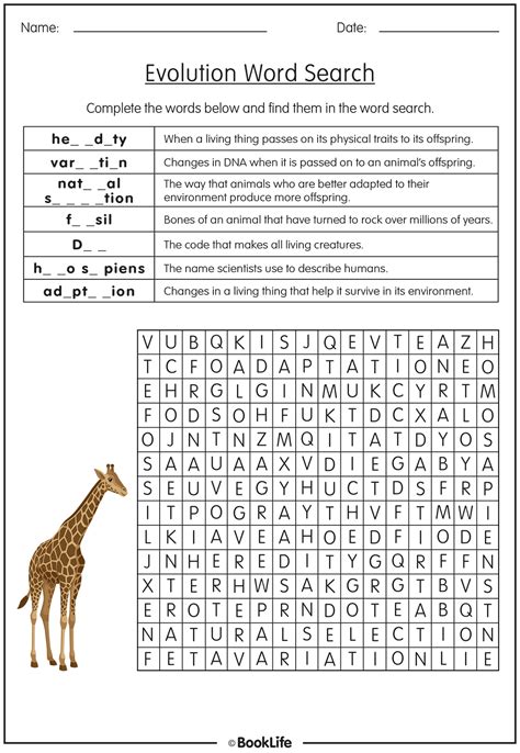 Evolution Word Search Booklife