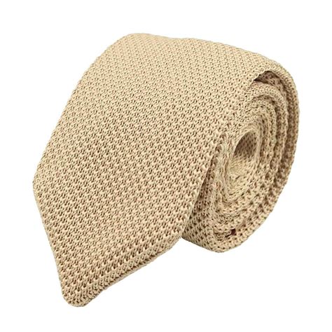 Matilda Champagne Waffle Knitted Wool Tie Bow Ties Neckties And Pocket Squares