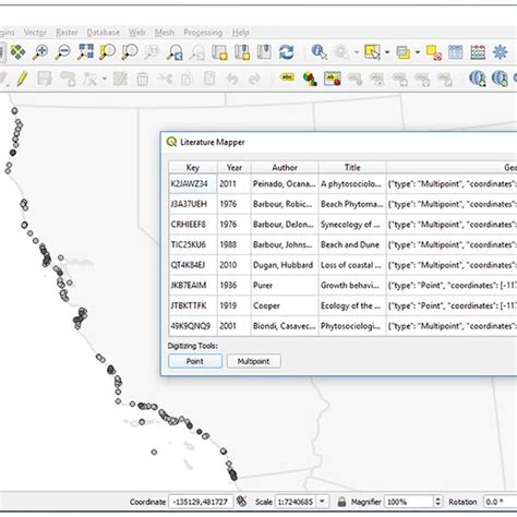 Georeferenced Data Loaded Into The Qgis Canvas As Temporary Scratch