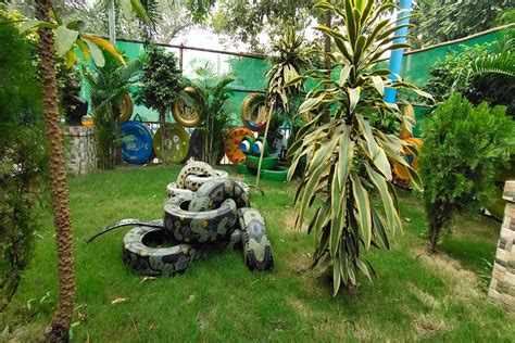 পরিত্যক্ত টায়ার দিয়ে তৈরি কলকাতায় প্রথম টায়ার পার্ক First Tyre