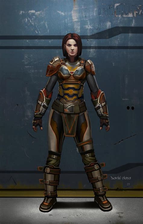 Daniel Olayas Concept Art Of Lauren From Unreal Tournament 2014