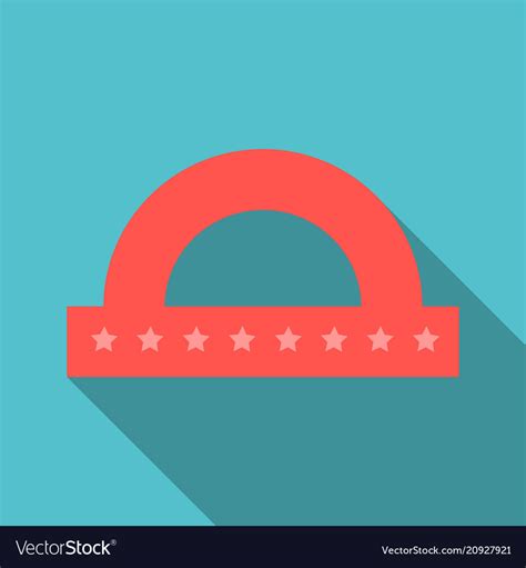 Image Of Protractor Geometrical Instrument Vector Image