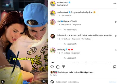 Vivi Wanderley Assume Romance Com Mc Leozin Após Feat Nos Gostamos